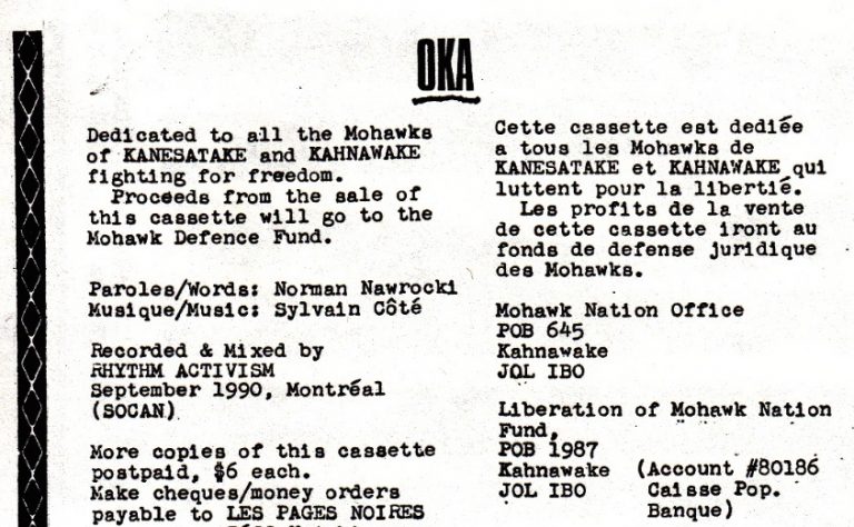 The Sounds of Solidarity: An Oral History of Rhythm Activism’s Oka and ...